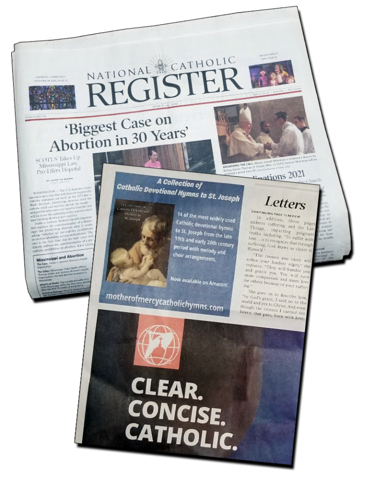 National Catholic Register Showcases Hymns to St. Joseph - Mother of ...