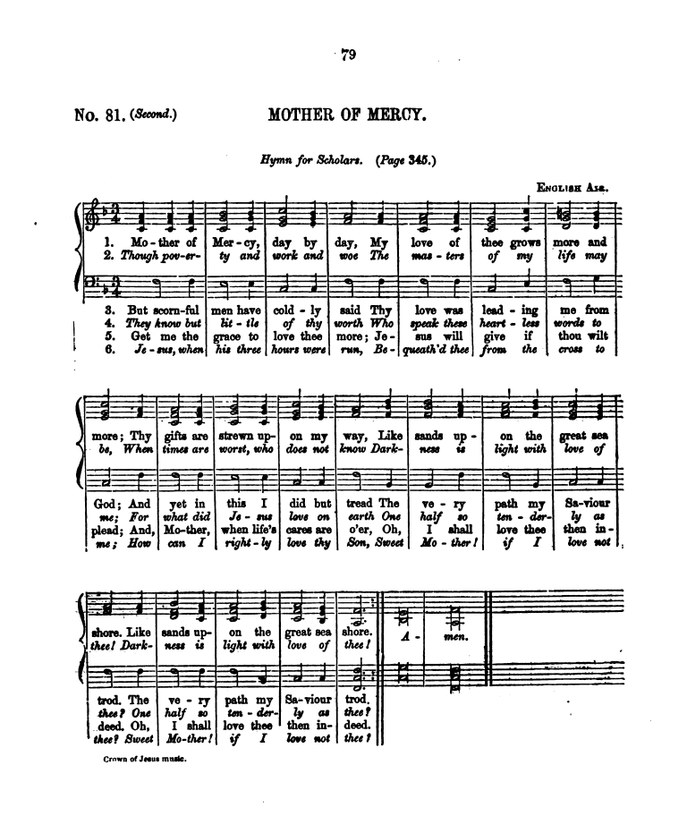 Mother of Mercy, Day by Day - Mother of Mercy Catholic Hymns