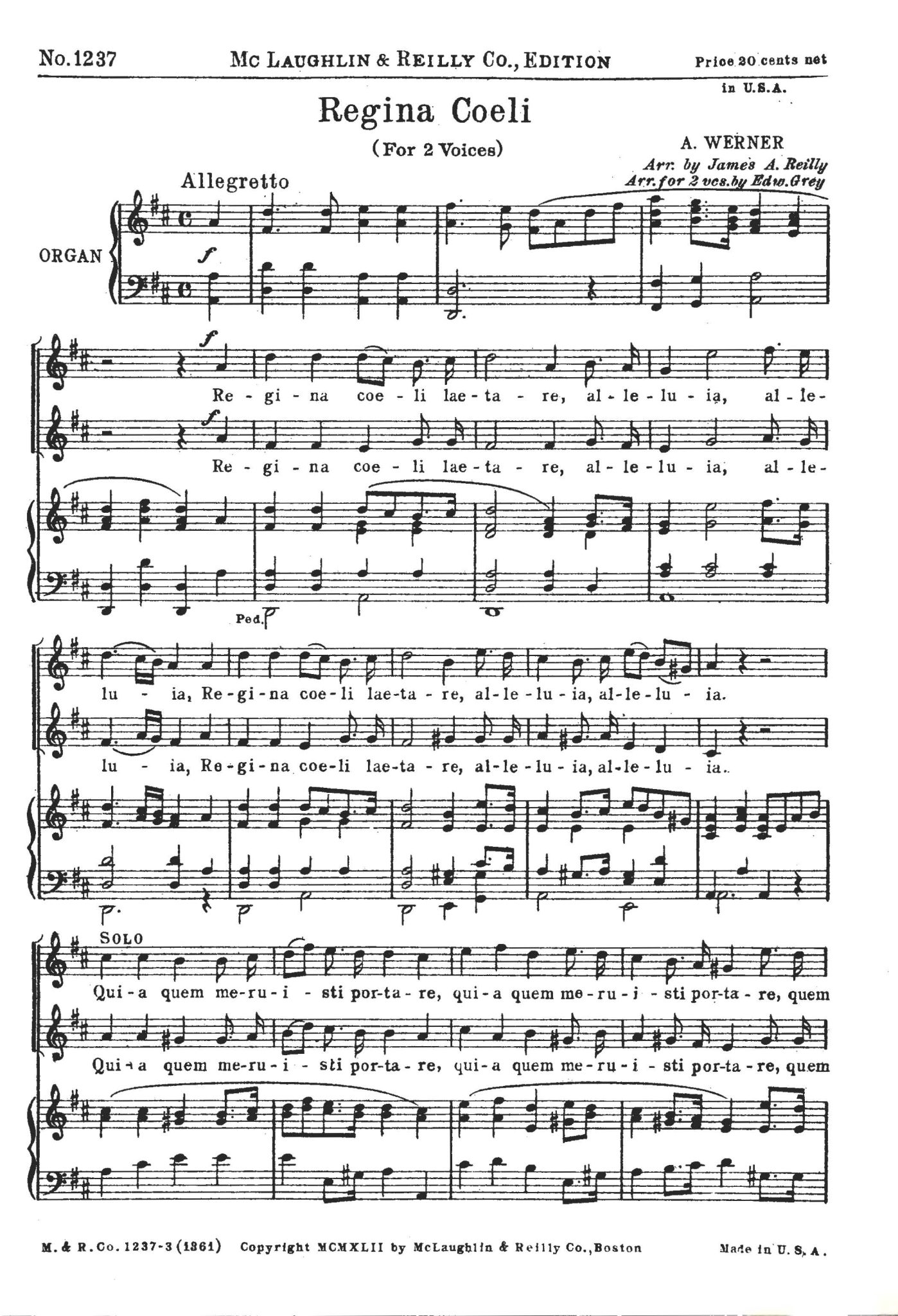 Regina Coeli - Mother of Mercy Catholic Hymns