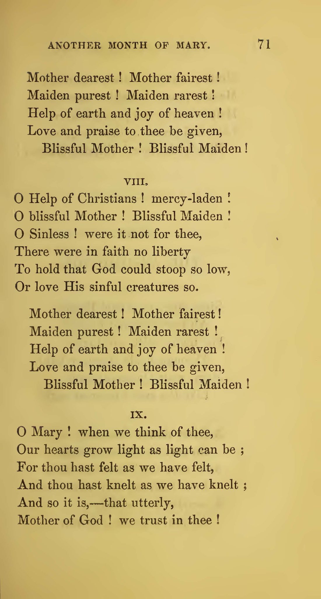 Mother Dearest, Mother Fairest - Mother of Mercy Catholic Hymns