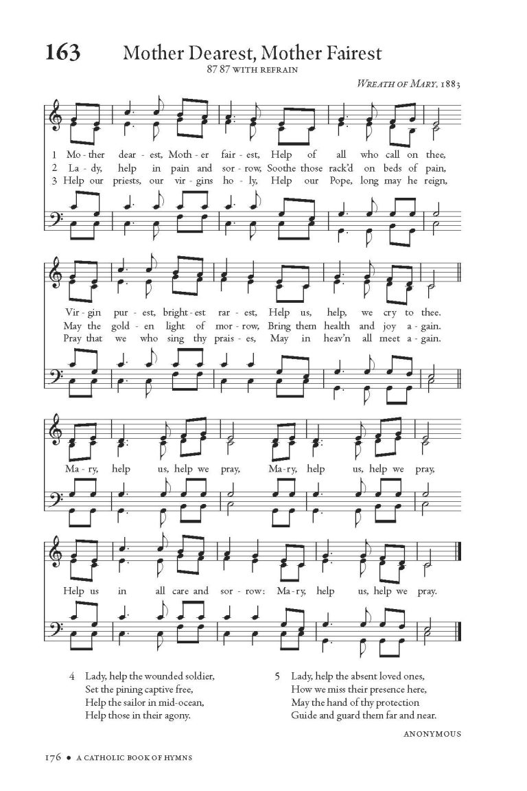 Mother Dearest, Mother Fairest - Mother of Mercy Catholic Hymns