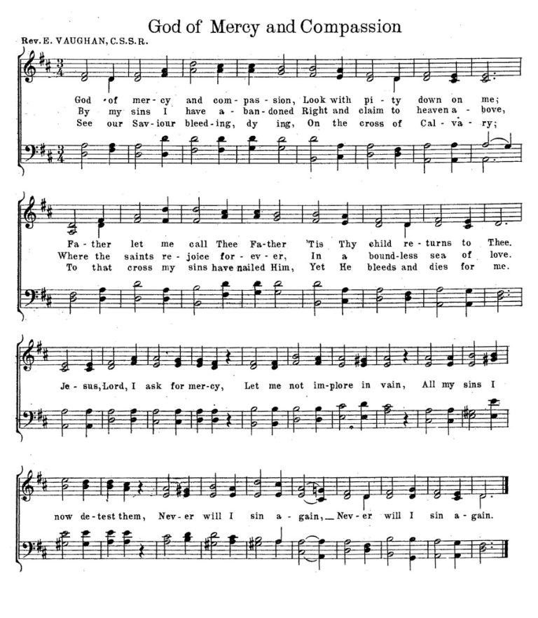 God of Mercy and Compassion - Mother of Mercy Catholic Hymns