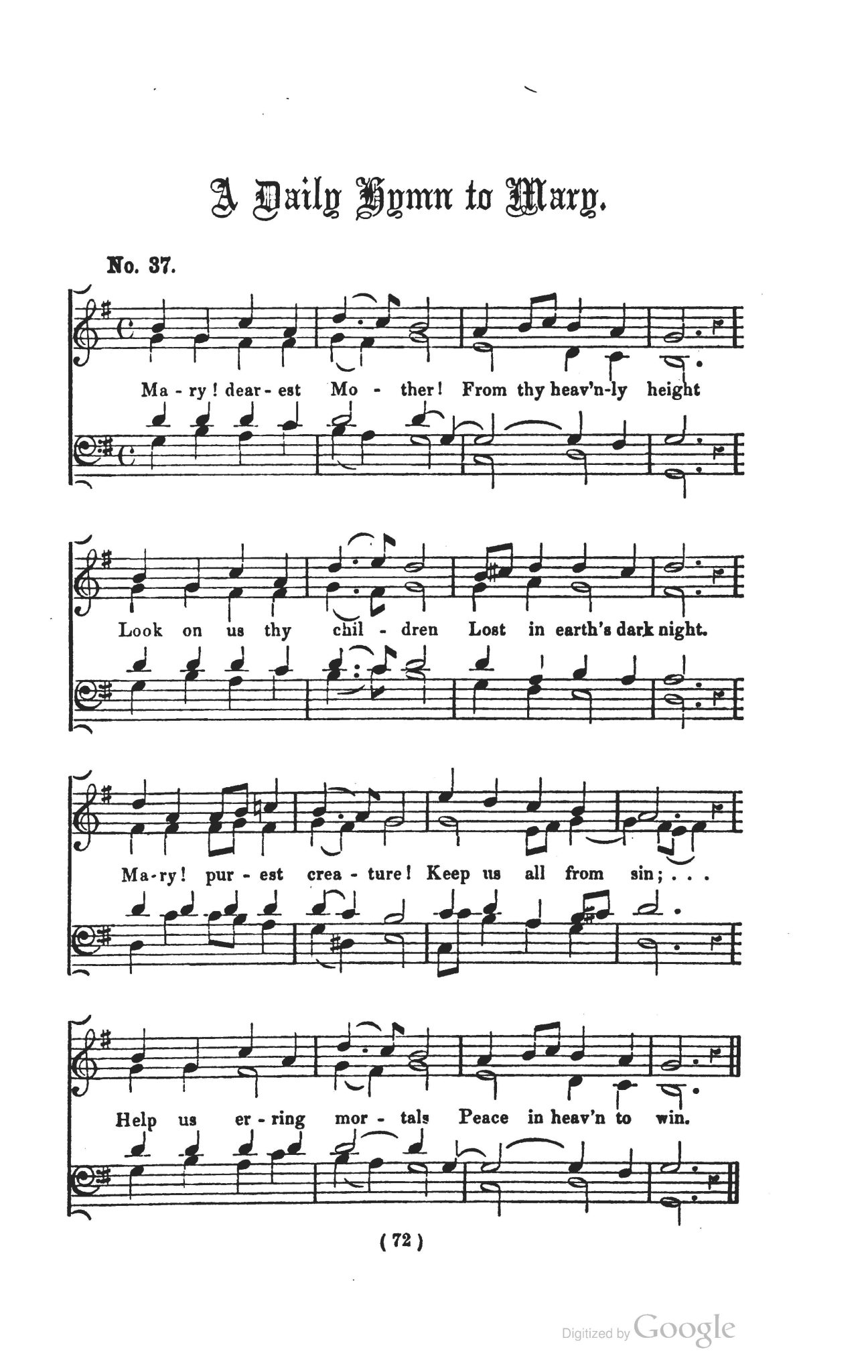 Mary! dearest Mother! - Mother of Mercy Catholic Hymns