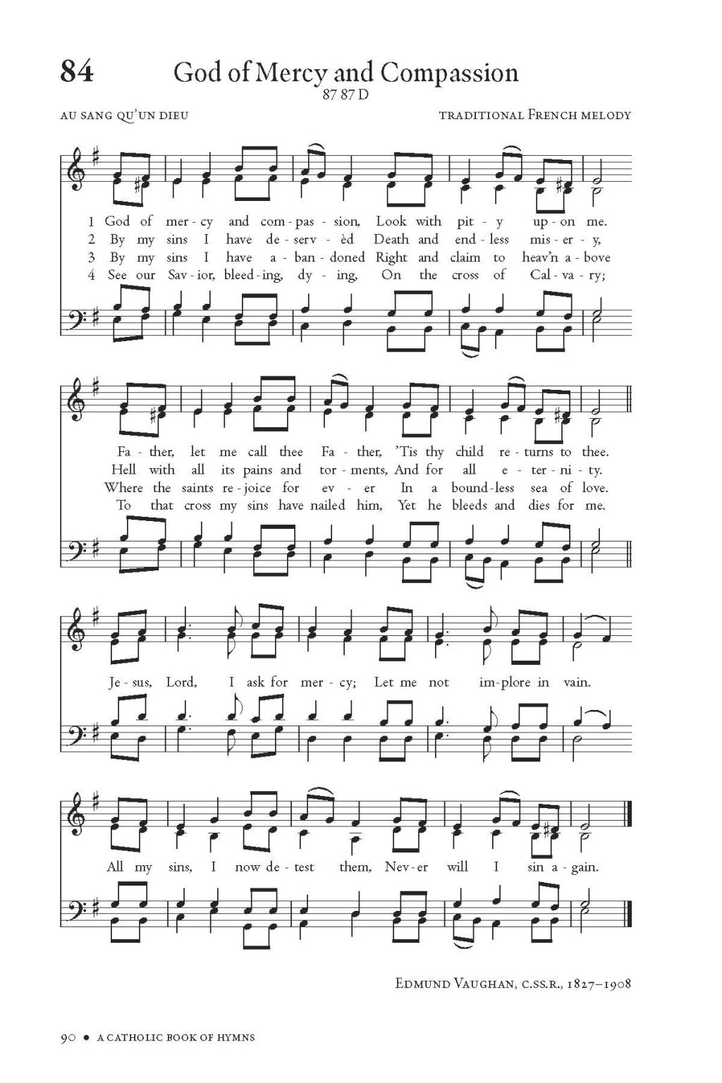 God of Mercy and Compassion - Mother of Mercy Catholic Hymns