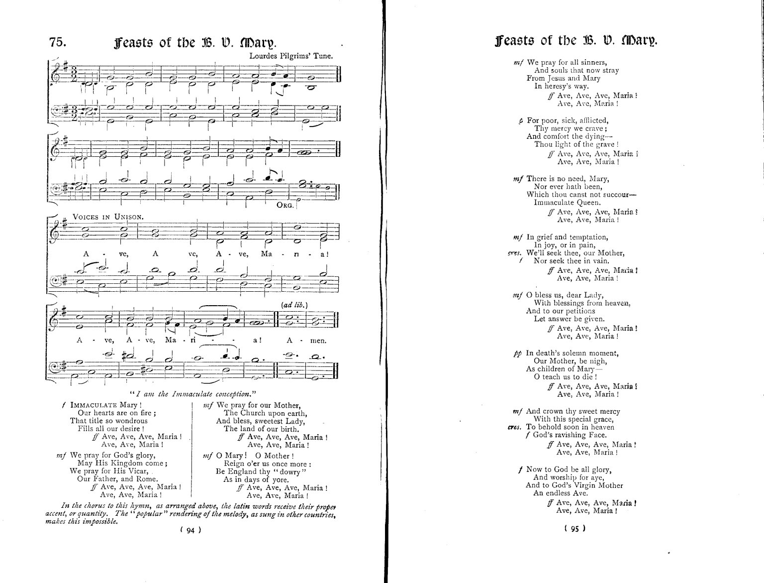 Immaculate Mary - Mother of Mercy Catholic Hymns